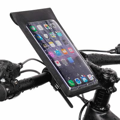 China 360 Rotation Waterproof Motorcycle Phone Mount 6.7 Inch Anti Shock for sale