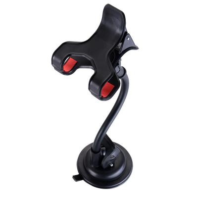 China Gooseneck Double Clamp Car Dashboard Phone Mount 3.2inch Width for sale