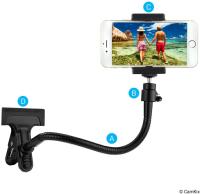 China Universal gooseneck phone mount Metal ABS Cell Phone Camera Holder For Tripod for sale