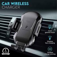 China 10W 7.5W Automatic Clamping Wireless Car Charger Mount Qi QC3.0 for sale