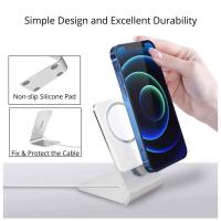 China Aluminum Desktop Magsafe Phone Mount 15w Magsafe Charger Holder for sale