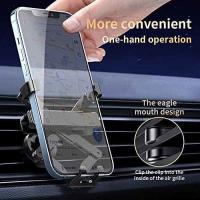 China ABS PVC Multifunctional Phone Holder Shockproof Car Air Vent Mount 90mm width for sale
