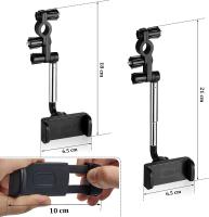 China 360 Degree Rotation Rear View Mirror Phone Holder Multifunctional 71mm width for sale