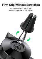 China 360 Degrees Rotation Air Vent Mount Phone Holder Auto Lock Gravity 85mm for sale
