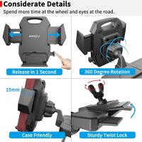 China Hands Free Car CD Slot Phone Holder Screw Locked Base For IPhone 13 for sale