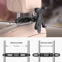 China 77cm Car Seat Tablet Holder 360 Degree Rotation with 3 in 1 charging cable for sale