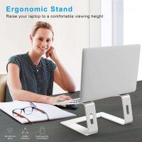 China Ergonomic Aluminum Portable Adjustable Laptop Stand Detachable 26cm for sale