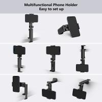 China Adjustable Clamp Multifunctional Phone Holder 360 Rotating Folding Mobile Stand for sale