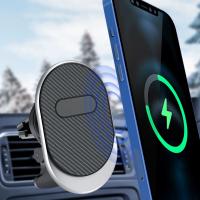 China Magnetic Wireless Charging Car Mount Air Vent Non Slip Design for sale