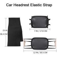 China Car Headrest Mount Holder With Anti Slip Strap Silicone for sale