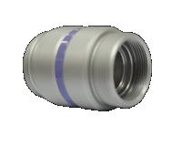 China Non Focusing Lens Laser Fiber Handpiece Silver Stainless Steel And Aluminum Alloy for sale