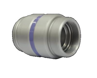 China Non Focusing Lens Laser Fiber Handpiece Silver Stainless Steel And Aluminum Alloy for sale