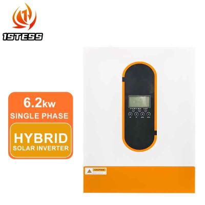 China 6.2KW 48V Pure Sine Wave Hybrid Solar Inverter with 120A MPPT Charger and 94% Efficiency for sale