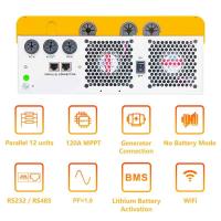 China 48V 120A MPPT Pure Sine Wave Solar Hybrid Inverter 5.5KW 6.2KW On Off Grid for sale