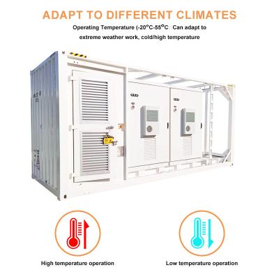China Containerized 1182kWh LiFePO4 Battery Energy Storage System 400-800V for Commercial for sale