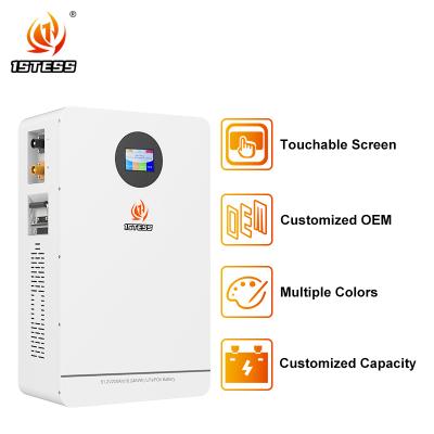 China 10.24kWh Wall Mount Home Energy Storage Battery 51.2V 200Ah LiFePO4 -20°C to 60°C for sale
