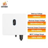 China IP66 120-800V 20kW 25kW 30kW Three Phase Solar Inverter Pure Sine Wave MPPT for sale