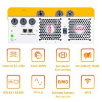 China 6.2kW Single Phase Solar Inverter 48V 120A MPPT Pure Sine Wave for Off Grid for sale