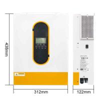 China 48V 6.2kW Hybrid Solar Inverter MPPT Pure Sine Wave Off Grid 120A Dual Output for sale