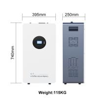 China Home All in One Solar Energy Storage System 51.2V 16kWh LiFePO4 Battery Pack with LCD Display for sale