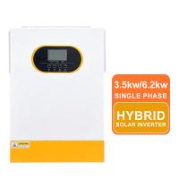China 24V 48V Single Phase Hybrid Solar Inverter Off Grid Pure Sine Wave MPPT 3.5kw 5.5kw 6.2kw Lithium Battery Activation for sale