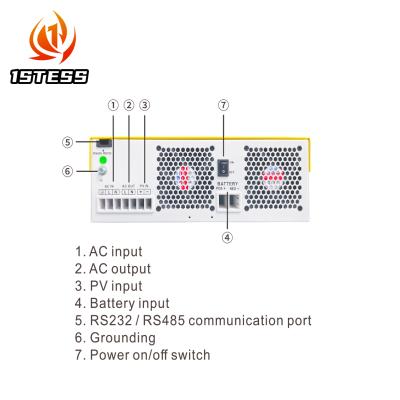 China 24V 48V 3.5kw 5.5kw 6.2kw Single Phase Off Grid Solar Inverter Pure Sine Wave MPPT 500Vdc for sale