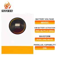 China 48V 11kW Single Phase Hybrid Solar Inverter Off Grid Pure Sine Wave MPPT 11000W PV Input for sale