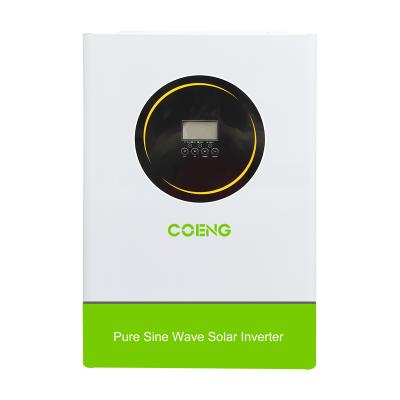 China 48V 6.2kW Hybrid Solar Inverter Single Phase Pure Sine Wave MPPT 120A Off Grid with Detachable Dust Cover for sale