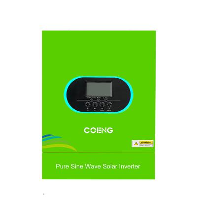 China 3.5kW 5.5kW 6.2kW Off Grid Hybrid Solar Inverter 24V 48V Single Phase Pure Sine Wave MPPT for Home Appliances and PC for sale