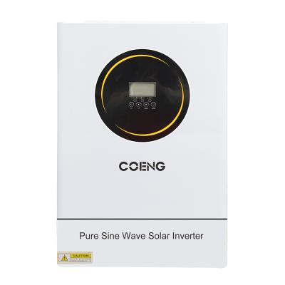 China 48V 6.2kW Single Phase Hybrid Solar Inverter Off Grid 6500W PV Input Pure Sine Wave for sale