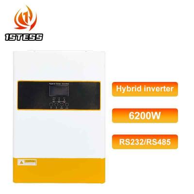 China Single Phase 48V Off Grid Solar Inverter 6.2kw Hybrid MPPT 120A Pure Sine Wave for sale