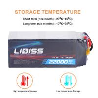 China 6S 22.2V 22Ah 488Wh Semi Solid State Lithium Battery Pack 2C Charge 800 Cycles for Heavy Lift Drones for sale