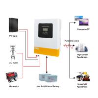 China 48V 5.5kW 6.2kW Hybrid Solar Inverter with 120A MPPT Controller Pure Sine Wave Off Grid for sale