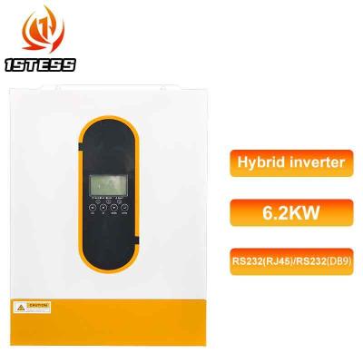 China 6200W 48V Hybrid Inverter 6500W MPPT Solar Controller Pure Sine Wave Dual Output for sale