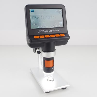 China High Resolution Diamond 5MP Digital Microscope With Lcd Screen 250x for sale
