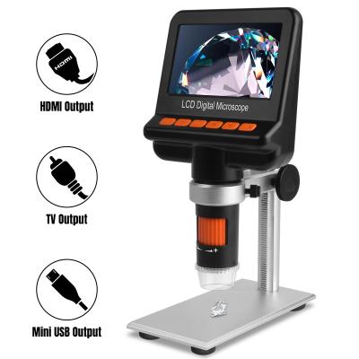 China 4.3 Inch LCD Digital Microscope With Monitor Polarizer 2592x1944 for sale