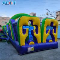 China Customized PVC inflatable equipment jump bounce castle bouncy obstacle giant inflatable obstacle course for sale