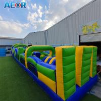 China Customized PVC inflatable equipment jump bounce castle bouncy obstacle giant inflatable obstacle course for sale
