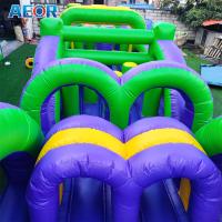 China Customized PVC inflatable equipment jump bounce castle bouncy obstacle giant inflatable obstacle course for sale
