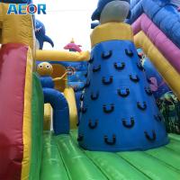 China Commercial bouncer playground jumping house giant amusement park cartoon inflatable fun city for sale