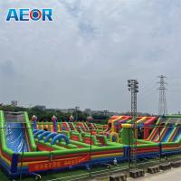 China Commercial inflatable amusement park cartoon inflatable fun city for kids for sale