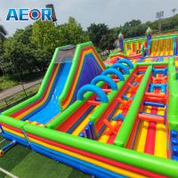 China Commercial inflatable amusement park cartoon inflatable fun city for kids for sale