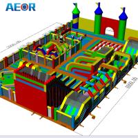China Commercial  outdoor big fun city jumping bounce house inflatable amusement park for sale