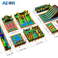 China Commercial  outdoor big fun city jumping bounce house inflatable amusement park for sale