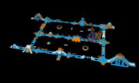 China 46x76 Meter Floating Inflatable Water Slide And Obstacle Course Aqua Park For Summer for sale