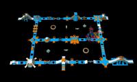 China 46x76 Meter Floating Inflatable Water Slide And Obstacle Course Aqua Park For Summer for sale