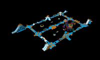 China 46x76 Meter Floating Inflatable Water Slide And Obstacle Course Aqua Park For Summer for sale