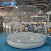 China transparent inflatable bounce bubble house fun dome bubble house with balloon for sale