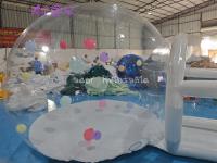 China Outddor Clear 15x10ft Inflatable Bubble Dome Tent PVC Transparent Inflatable Bubble House for sale