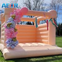 China Inflatable Bouncy Castle White Bounce House For Wedding Jumping Castle for sale